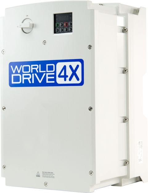 WorldDrive 4X VFD, 460V, 5 HP, 8 Amps CT - WorldWide Electric Corporation
