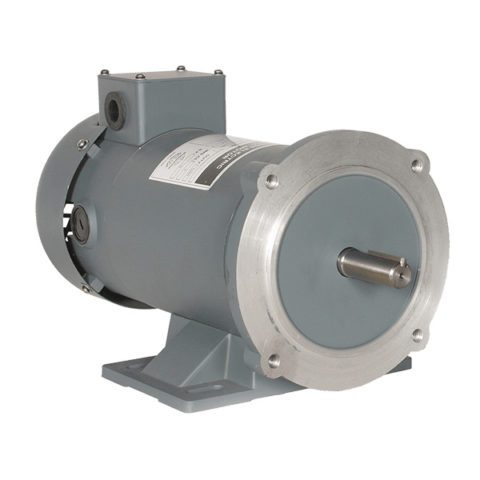 Permanent Magnet DC Motor, 1 HP, 1800 RPM, 90V, 56C Frame, C-Face with ...
